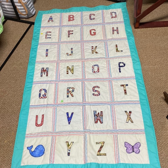 Bedding | Handmade Alphabet Baby Quilt | Poshmark